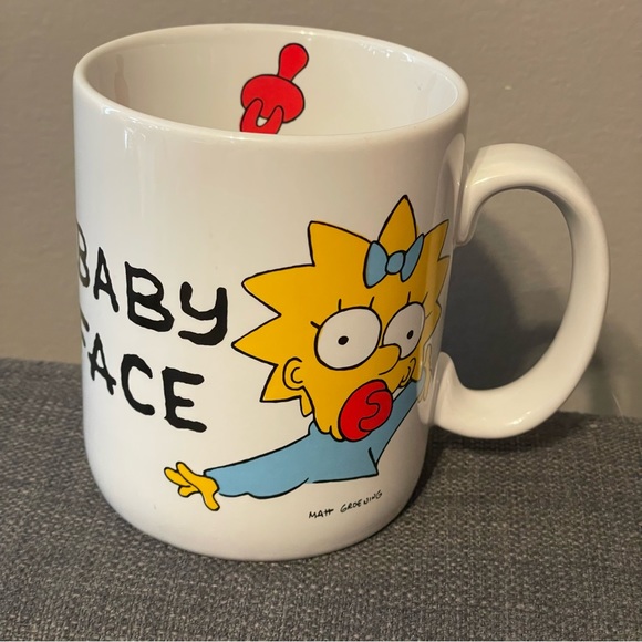 Dining | Vintage 199 Simpsons Maggie Simpson Baby Face Coffee Mug Euc ...